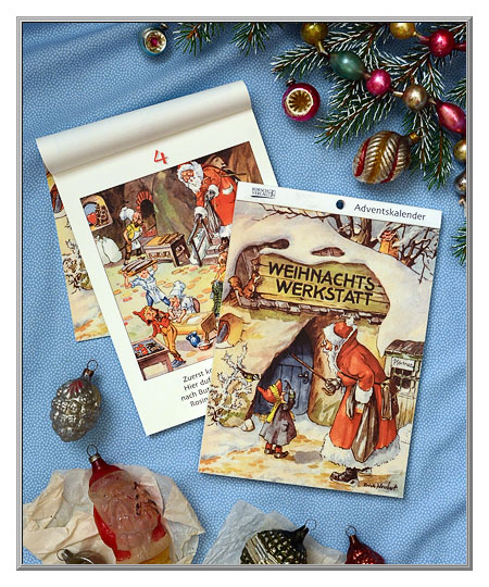 Christmas Shop: Teddy Bear Advent Calendar Booklet Germany - D. Blumchen