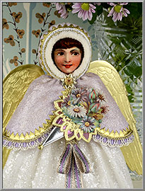 Christmas Shop: Marguerite Snow Angel Victorian Decoration - D. Blumchen